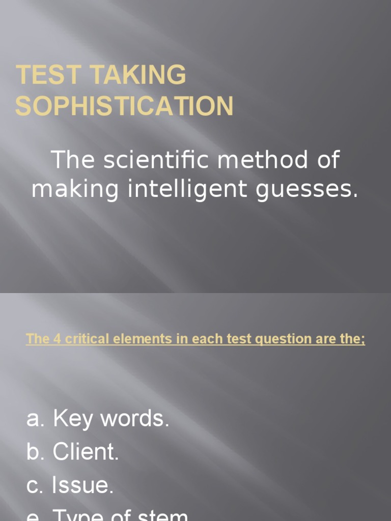 Test Taking With Q & A | PDF | Test (Assessment) | Prison