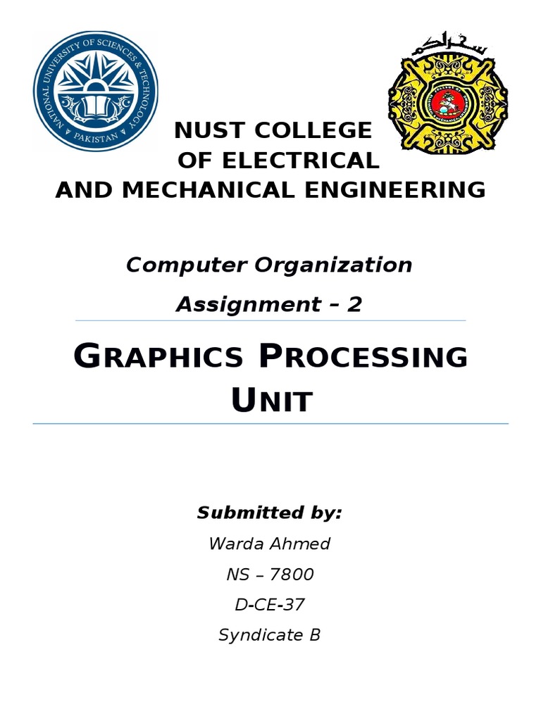 Raphics Rocessing NIT: Nust College of Electrical and Mechanical ...