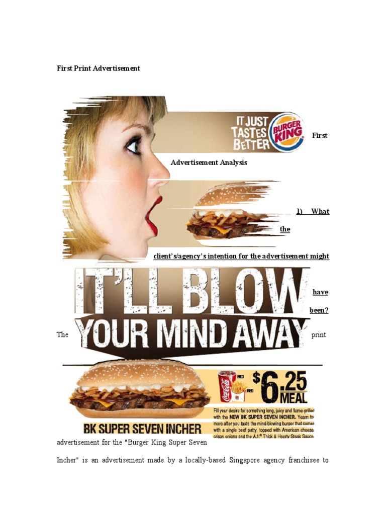 First Print Advertisement | PDF | Human Sexual Activity | Advertising