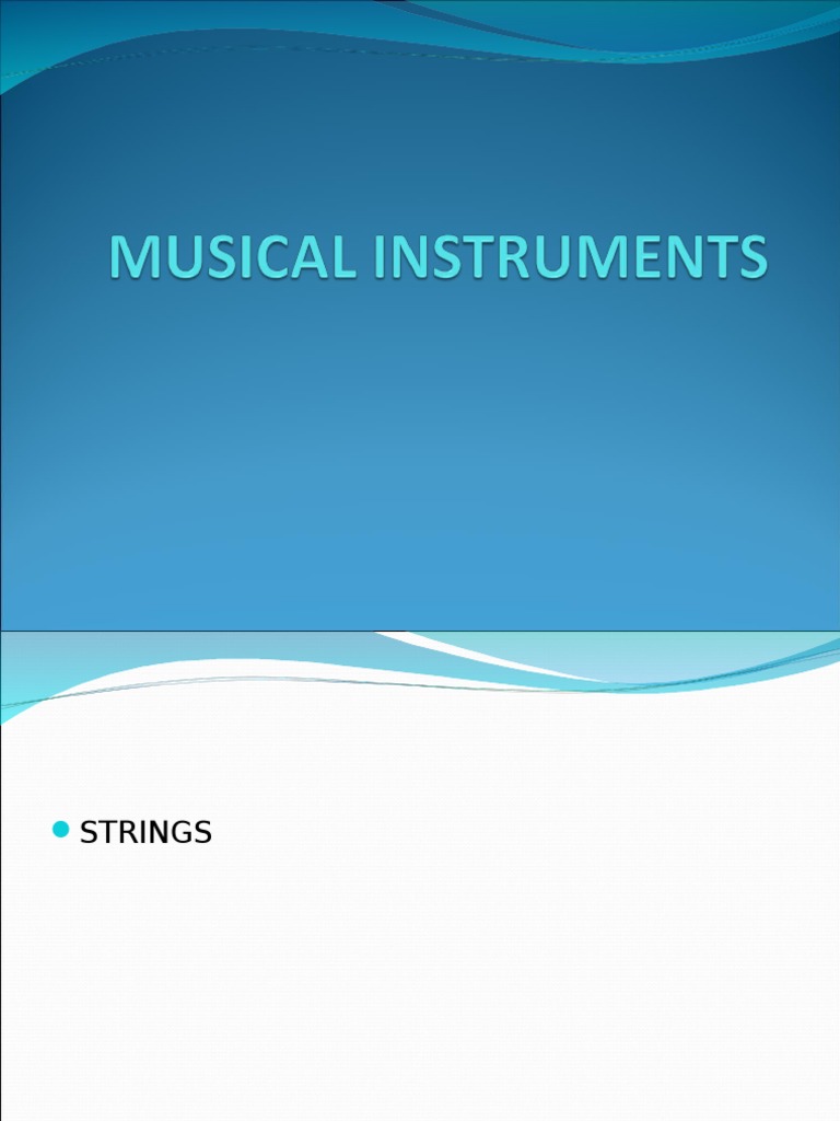 Musical Instruments - PPT Year 6 | PDF | Musical Instruments | Woodwind ...