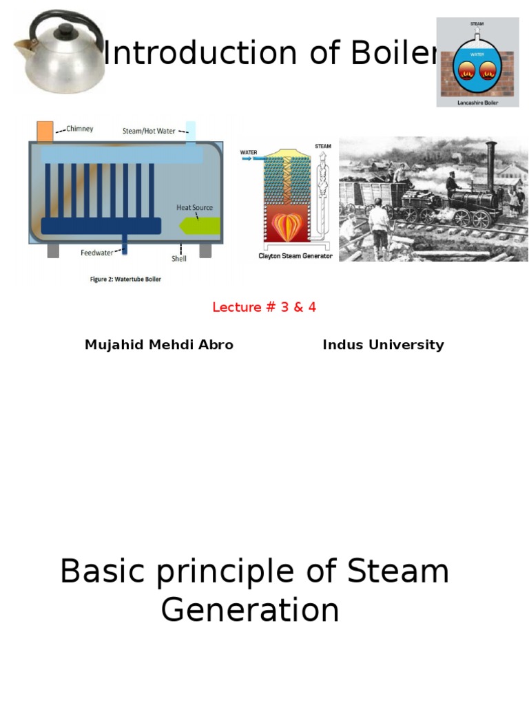 Introduction To Boiler | PDF | Boiler | Steam Engine