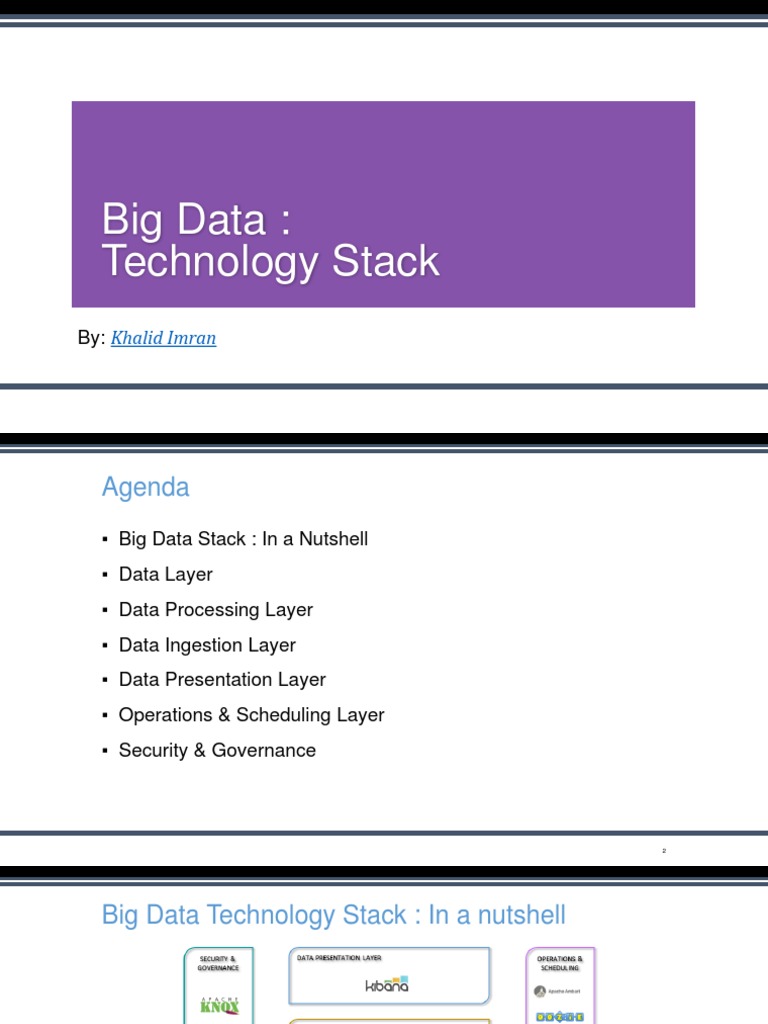 Big Data Technology Stack Guide | PDF | Apache Hadoop | Map Reduce