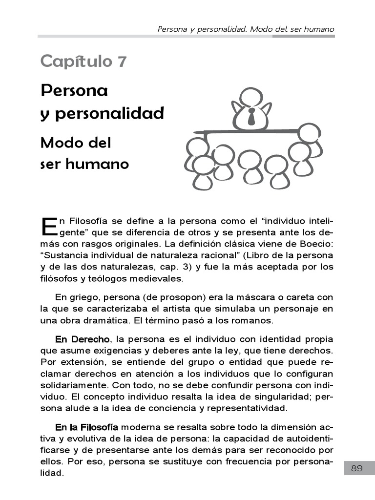 Persona y personalidad en filosofía | PDF | Trinidad | Autoestima