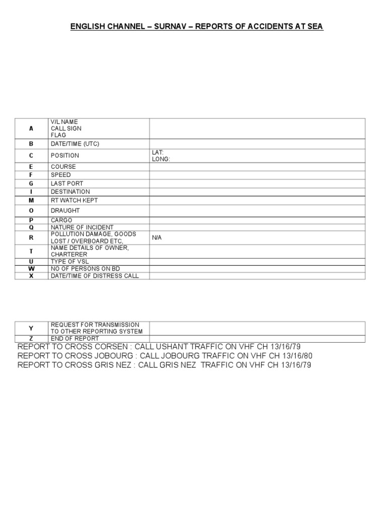English Channel - Surnav | PDF