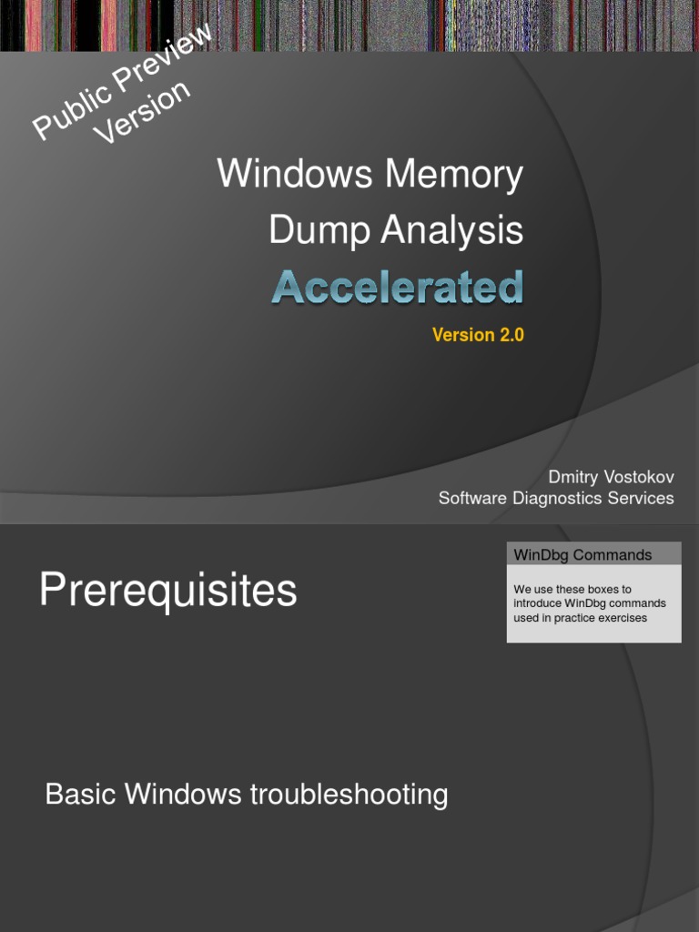Accelerated Windows Memory Dump Analysis Public Thread Computing Kernel Operating System