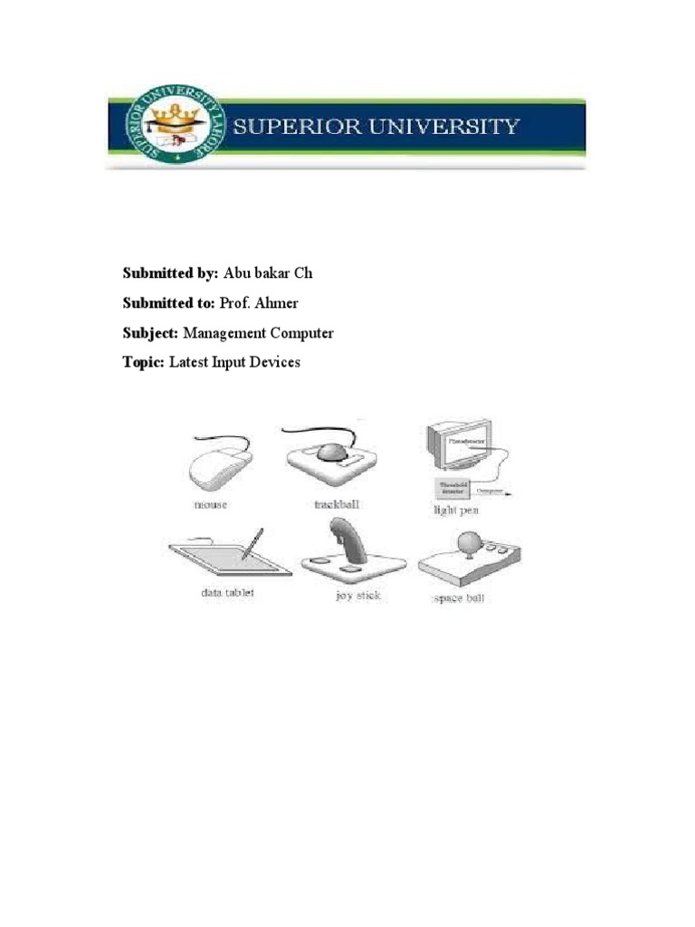 Latest Input Devices | PDF | Optical Character Recognition | Virtual ...
