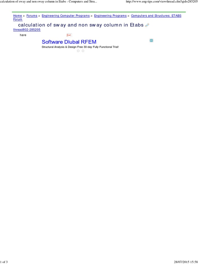 Calculation of Sway and Non Sway Column in Etabs - Computers and Structures - ETABS - Eng-Tips ...