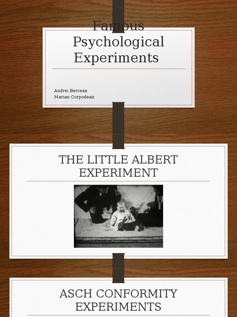 Notable Psychological Experiments | PDF