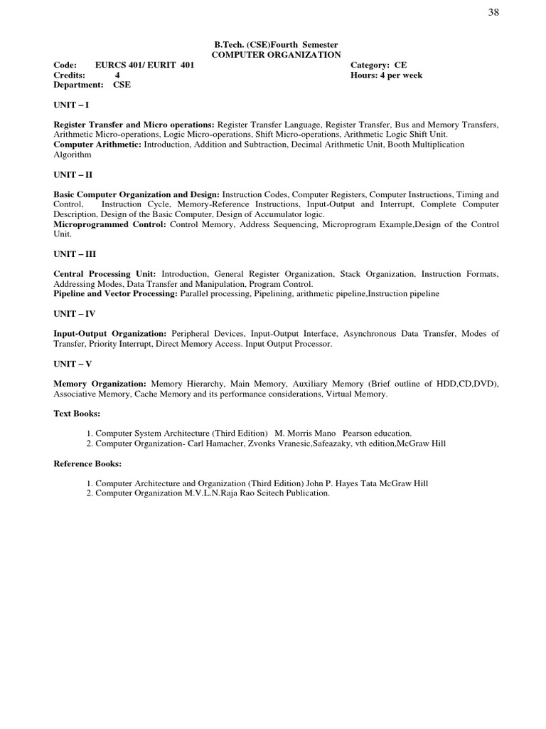 B.Tech CSE 4th Sem Course Overview | PDF | Operating System | Class (Computer Programming)