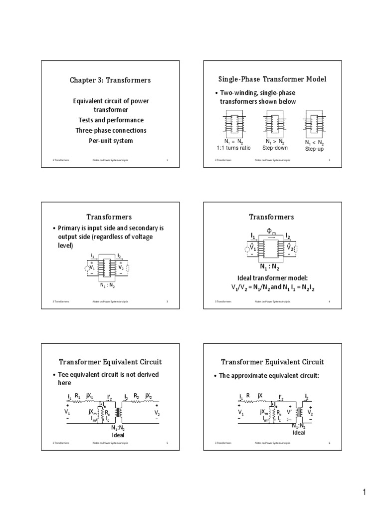 Lesson 3 Transformers | PDF | Electric Power System | Transformer