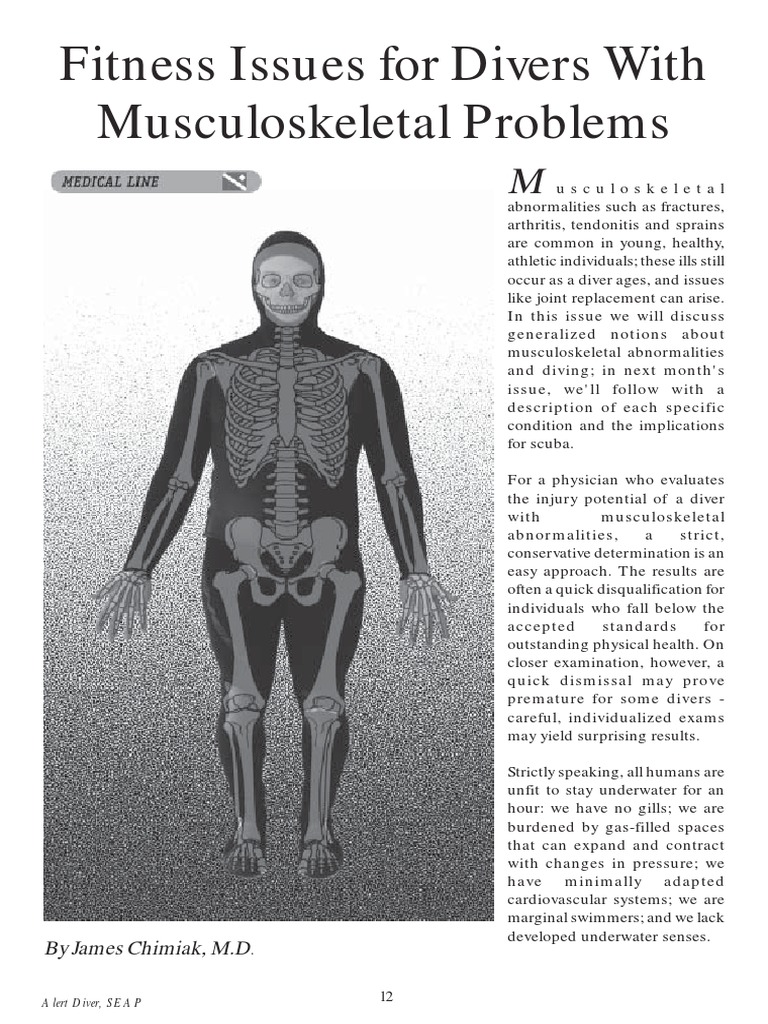 Fitness Issues For Divers With Musculoskeletal Problems Part1 | PDF ...
