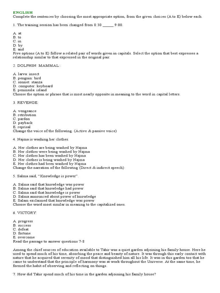 NTS TEST | Computing And Information Technology | Languages