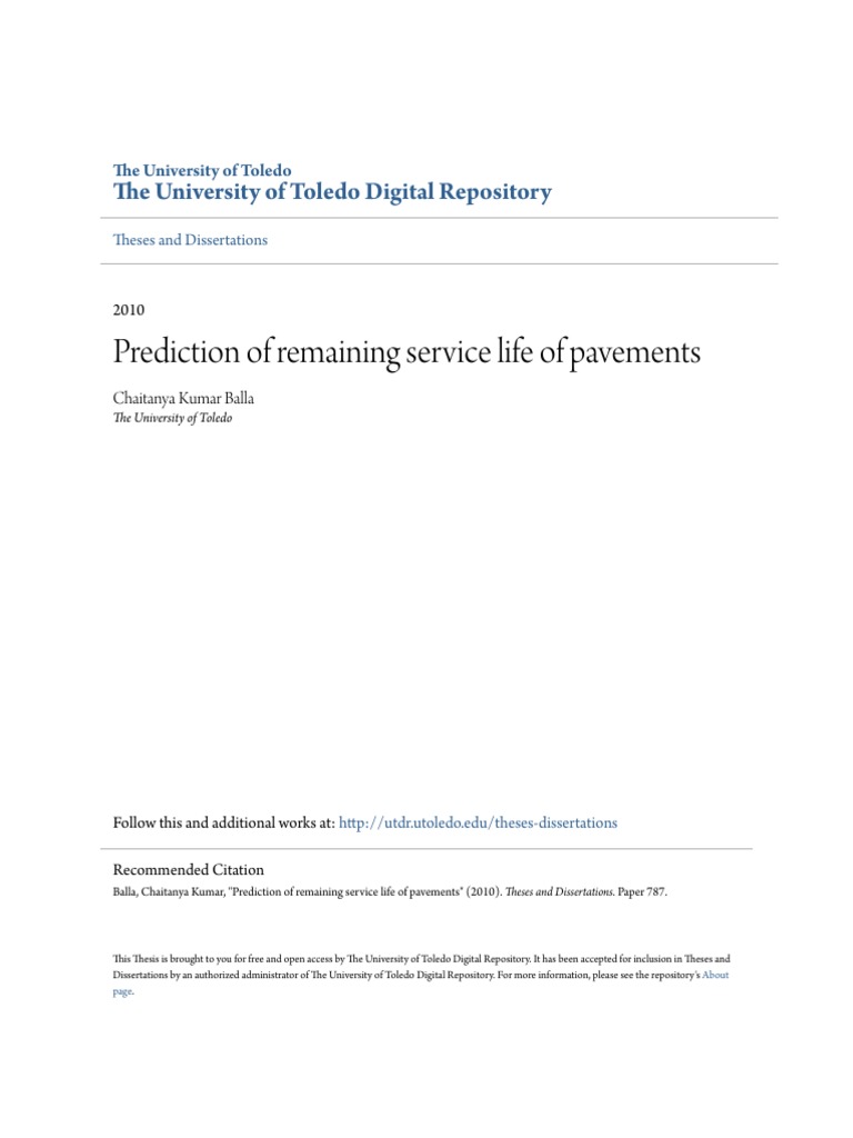 Prediction of Remaining Service Life of Pavements PDF | PDF | Road ...