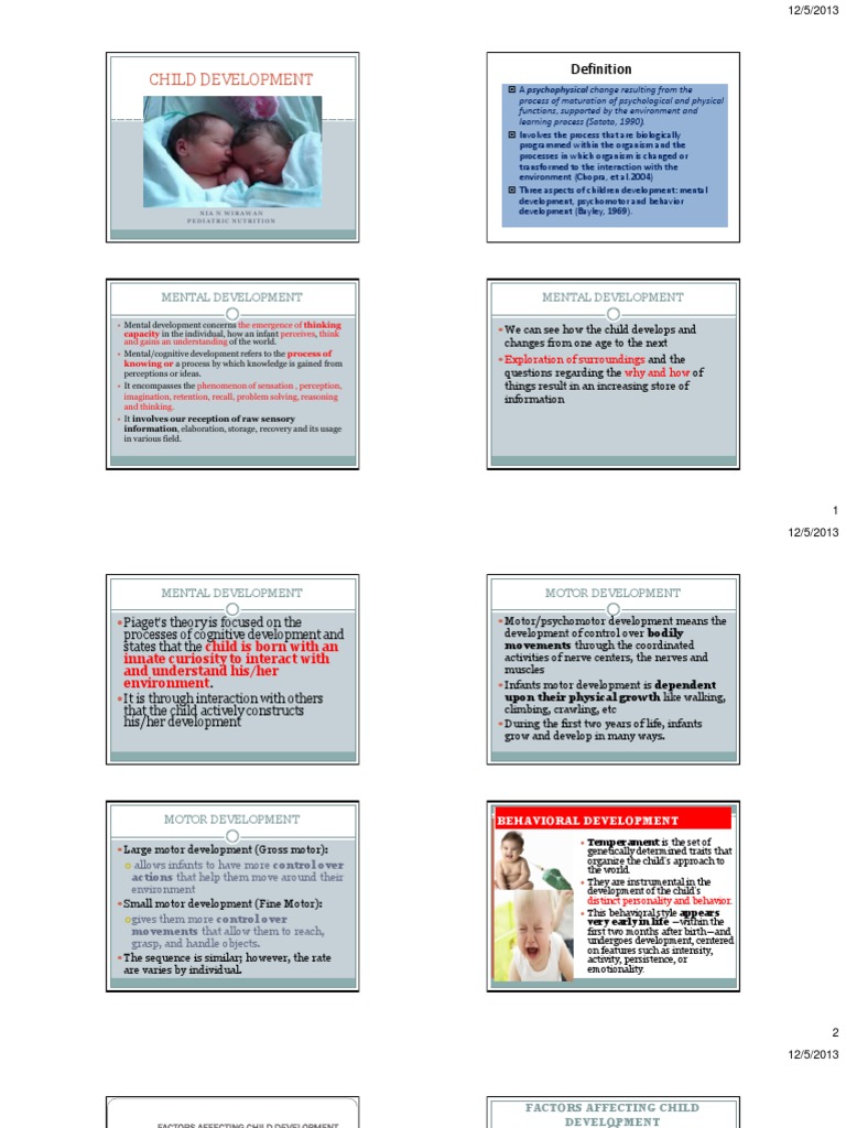 Pediatric Nutrition Child Development 2013 Nia Handout | PDF | Child ...