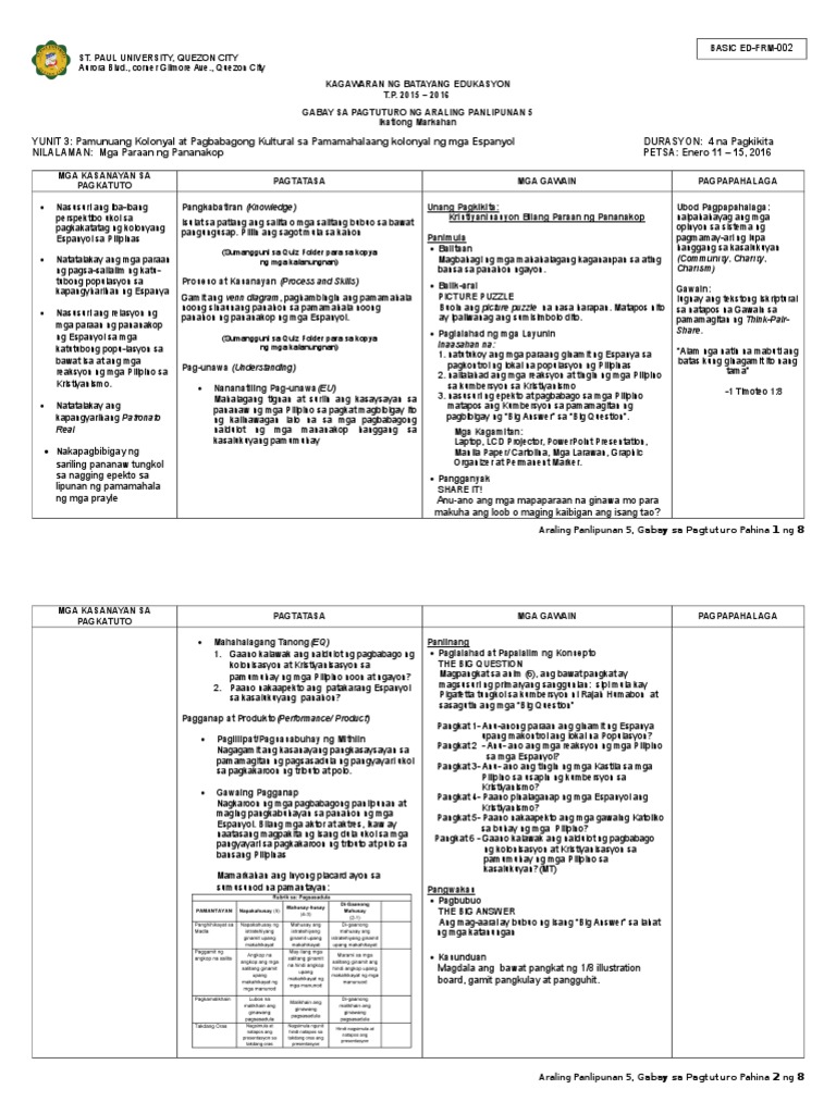 AP5 IG Q3 Week 1 | PDF