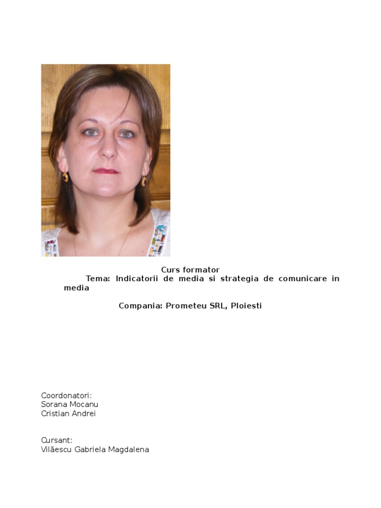 Proiect Examen Formator | PDF