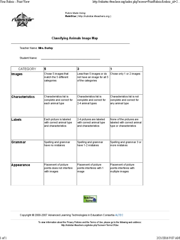 Classifying Animals | PDF