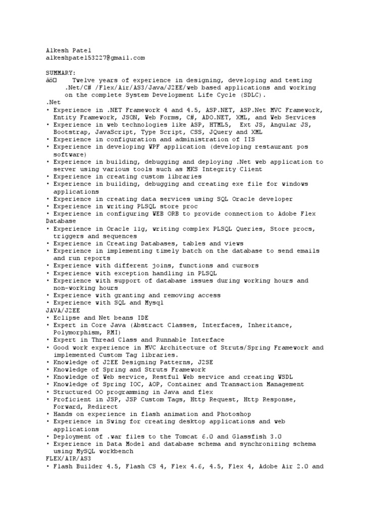 Alkesh Patel | PDF | Apache Flex | Adobe Air