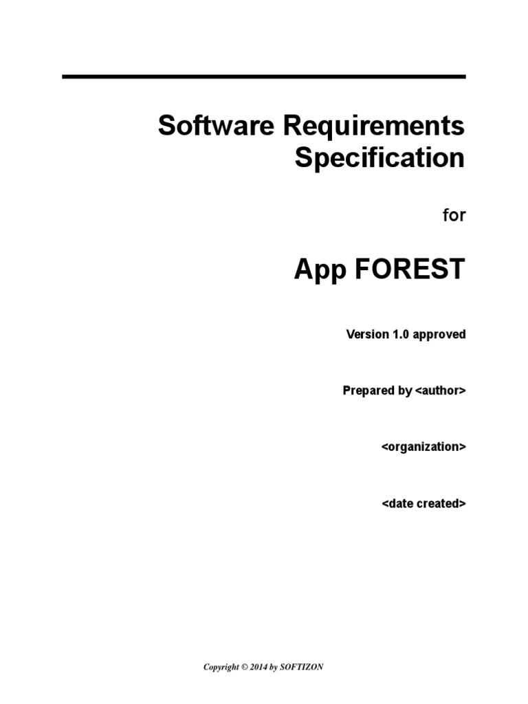SRS App Forest | PDF | Application Software | World Wide Web
