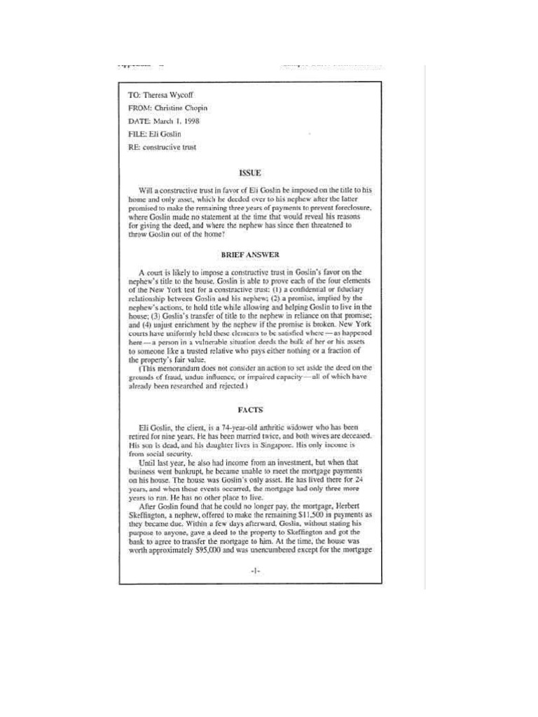 Sample Legal Predictive Memo | PDF | Memorandum | Document