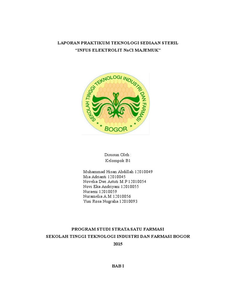 Infus Elektrolit | PDF