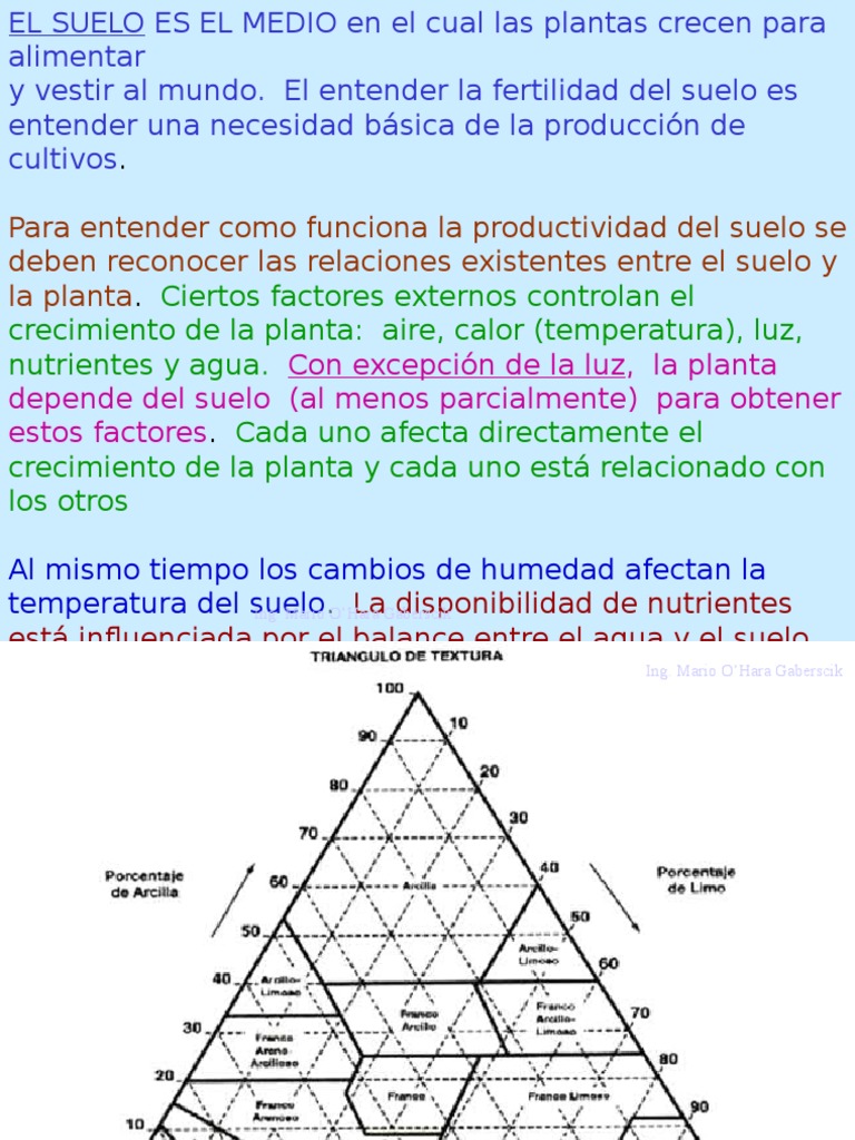 Ecofisiologia Vegetal, Factores Edaficos 1 (Suelos1) | Suelo ...