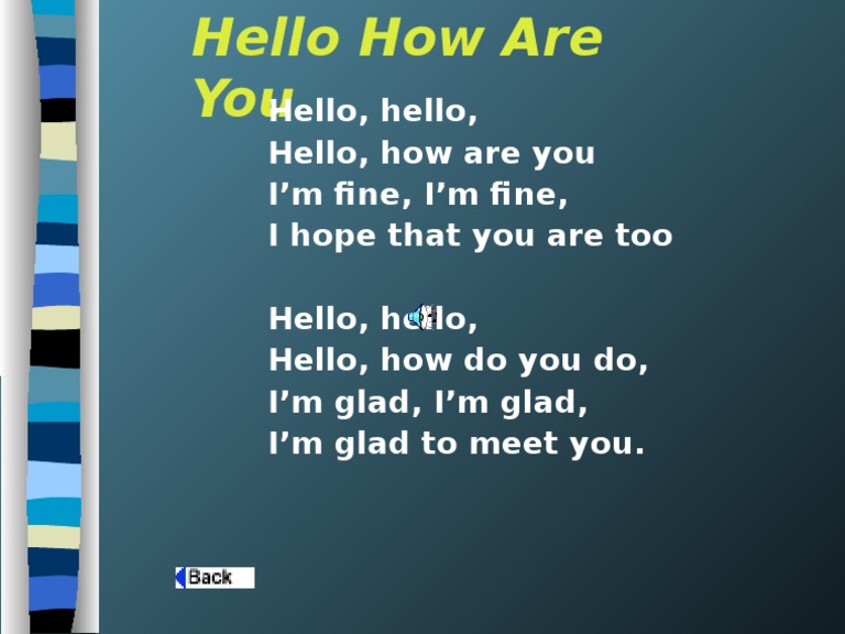 Hello How Are You | PDF