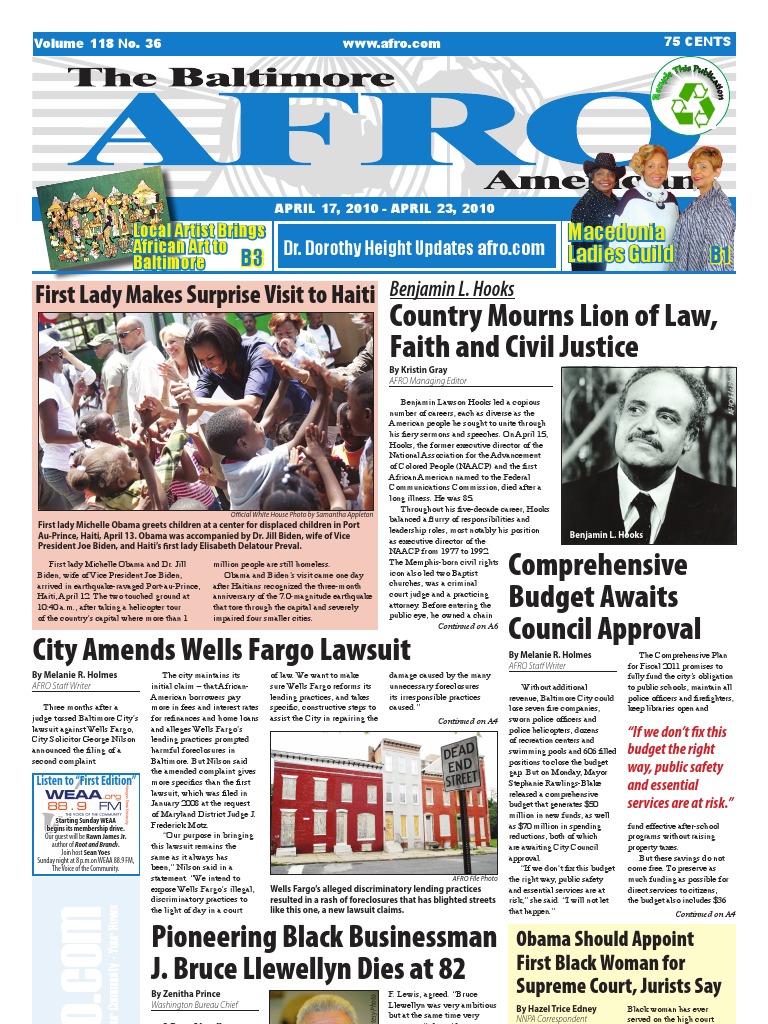 Baltimore Afro-American Newspaper, April 17, 2010 | Download Free PDF ...
