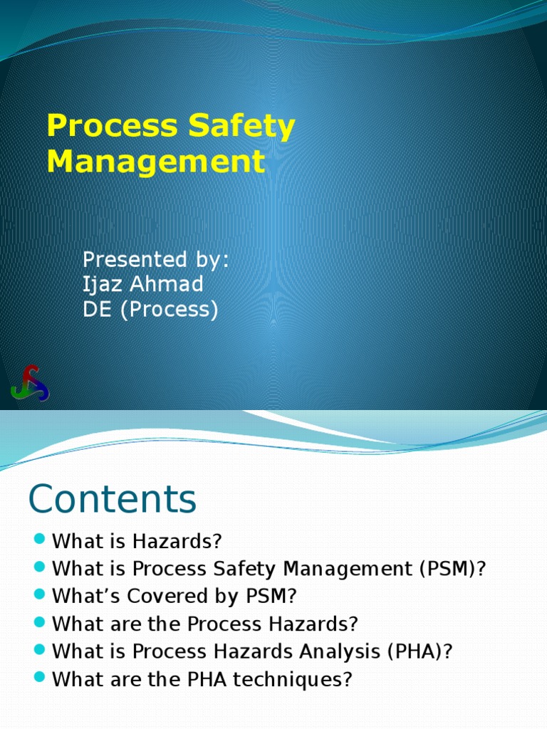 Process Safety Management | PDF | Safety | Prevention