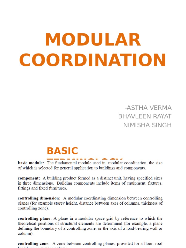Modular Coordination | PDF | Wall | Precast Concrete