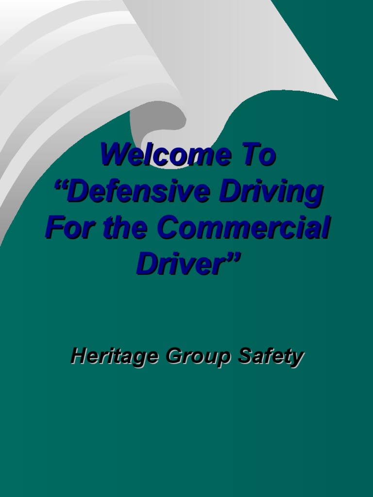Defensive Driving Commercial | PDF | Traffic | Traffic Collision