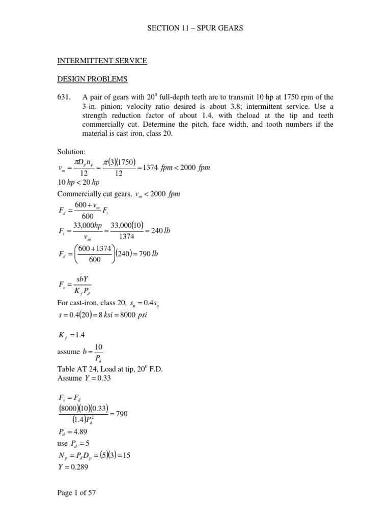 Section 11 | PDF | Gear | Mechanical Engineering