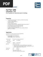 SurTec 650 Trivalent Chromium Coating | PDF | Titration | Chemistry