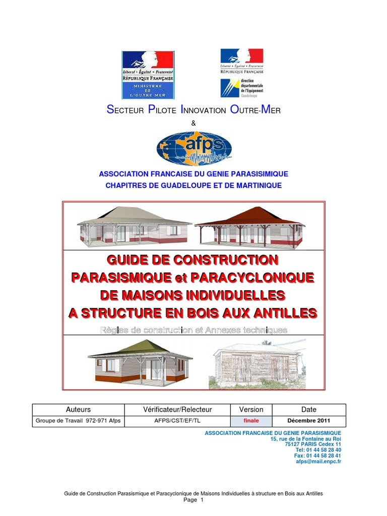 Guide de Construction Parasismique Antilles | PDF | Génie parasismique ...