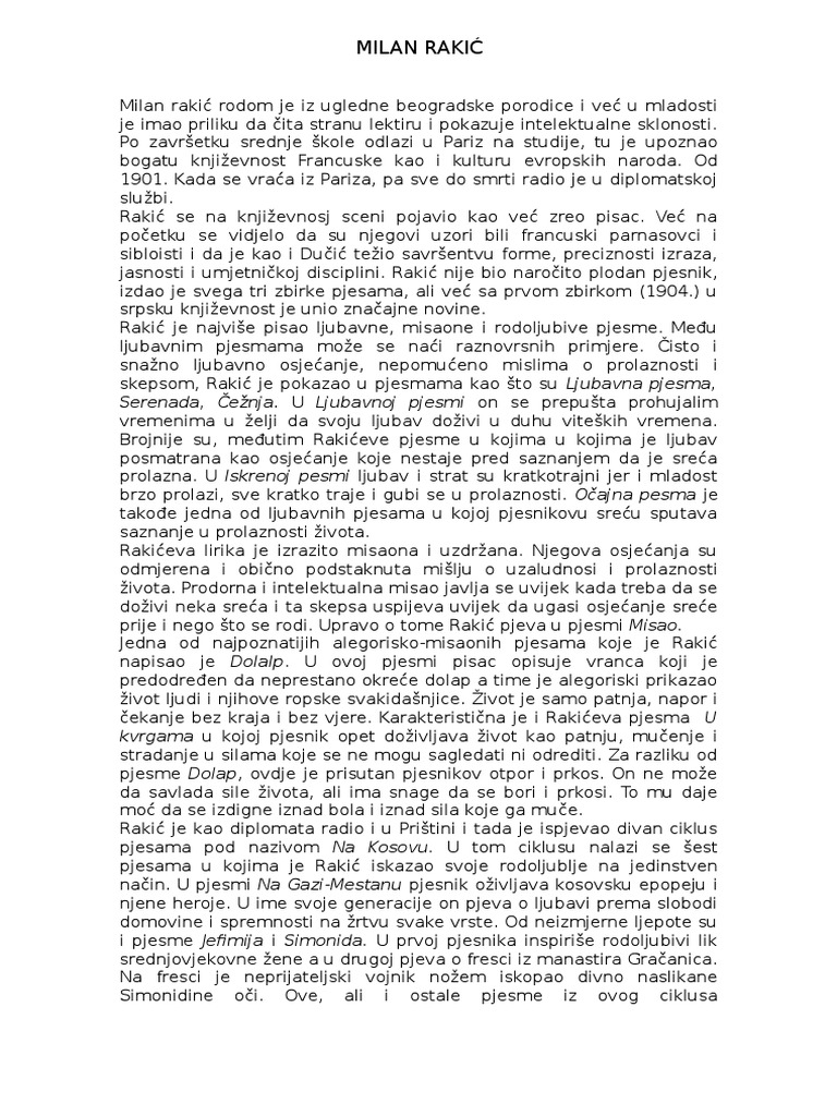 Milan Rakic | PDF