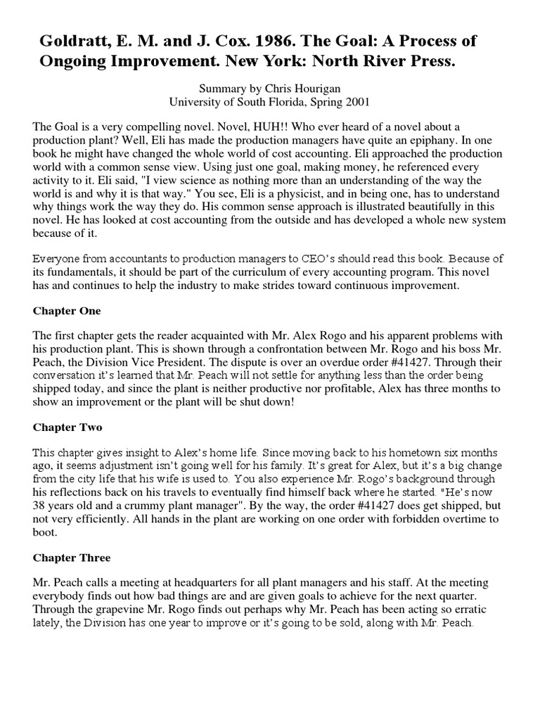 The Goal Study Guide PDF | PDF | Inventory | Production And Manufacturing