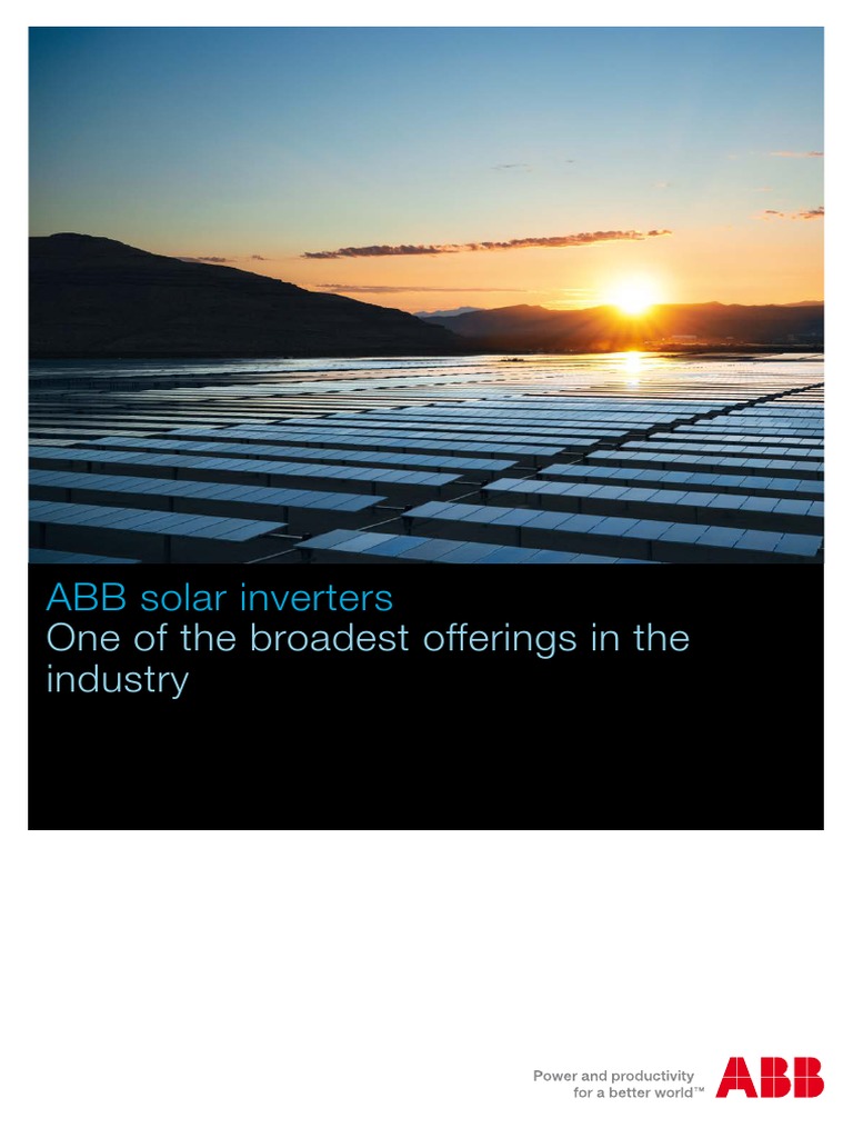 Abb Solar Inverters Brochure Bcb.00076 en Rev. D Lowres | PDF ...