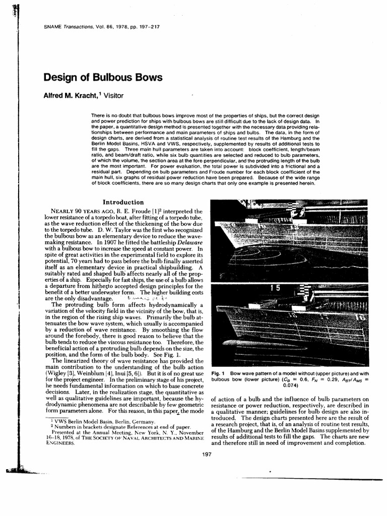 Design of Bulbous Bows | PDF