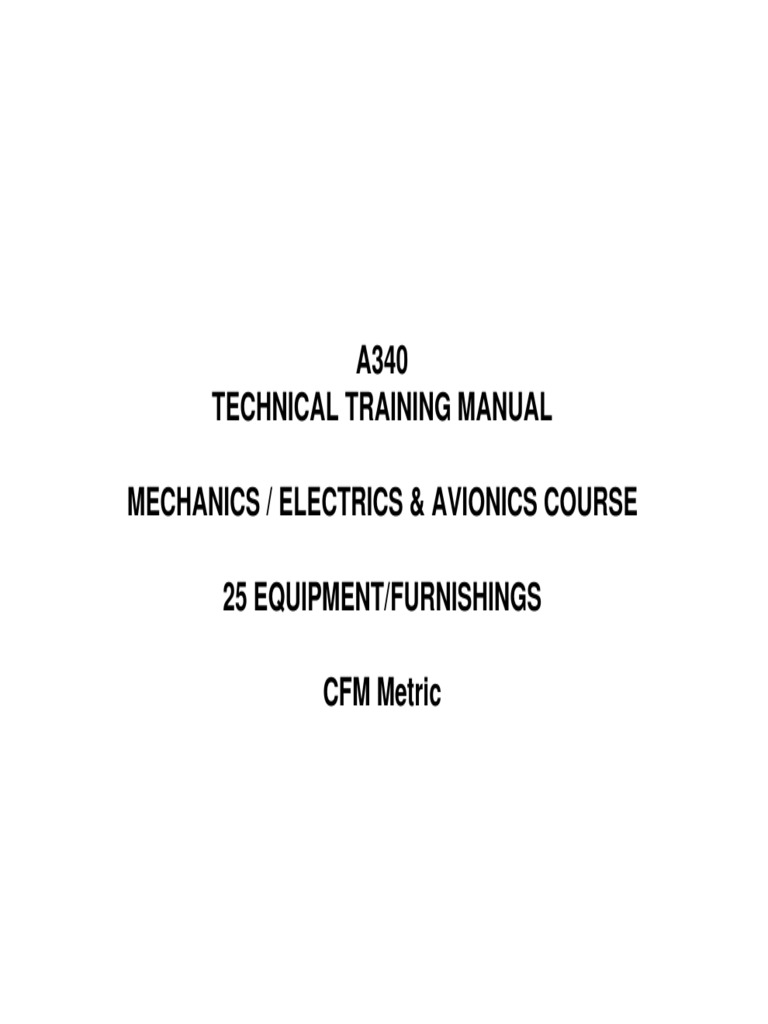 A340 Ata 25 | PDF | Wall | Aviation