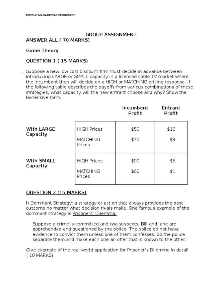 Case Study Managerial Economics | Download Free PDF | Present Value ...