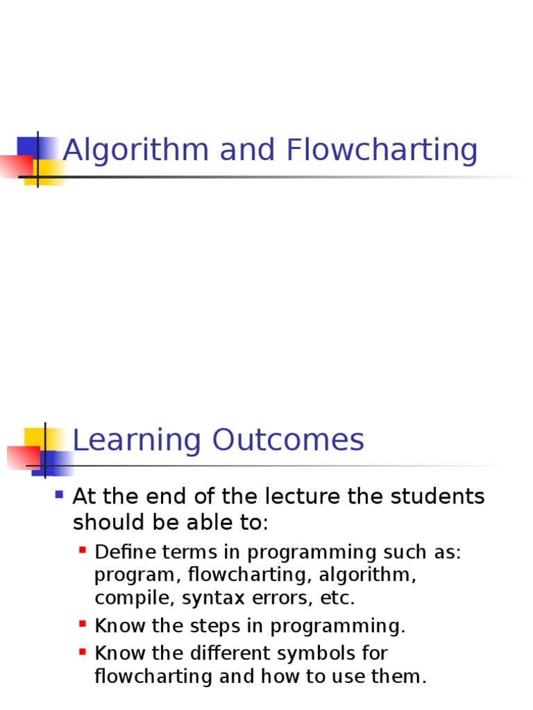 Algorithm And Flowcharting Pdf Computer Programming Computer Program