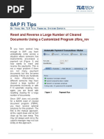 FBRA - How To Reset Cleared Items in SAP | PDF | Business | Software