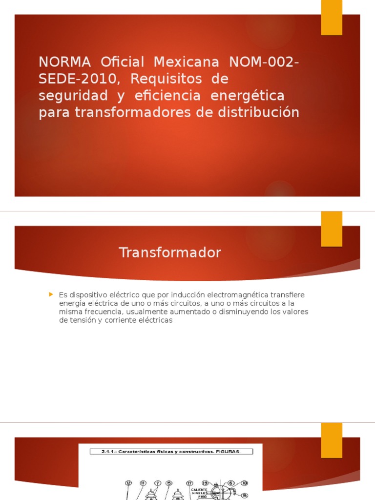 NORMA Oficial Mexicana NOM-002-SEDE-2010, Requisitos de Seguridad | PDF ...