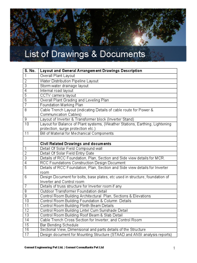 Gensol Engineering Document Overview | PDF | Scada | Cable