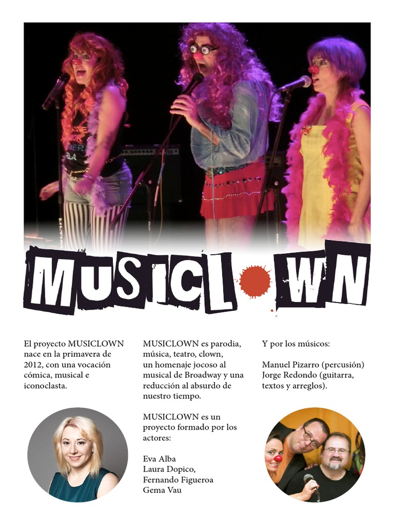 Dossier Musiclown | PDF | Teatro musical | Commedia Dell'arte