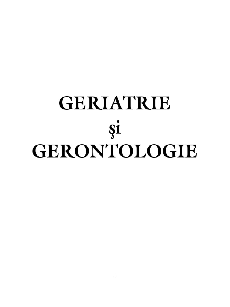 Geriatrie | PDF