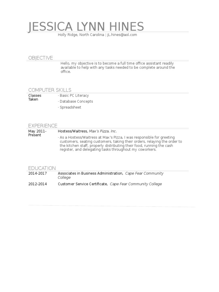 Sample Resume 1 | PDF | Career & Growth