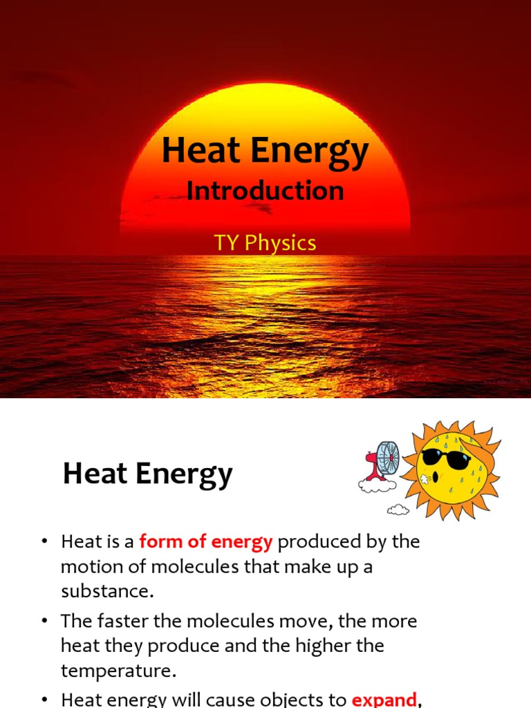 Heat Energy Basics for Students | PDF