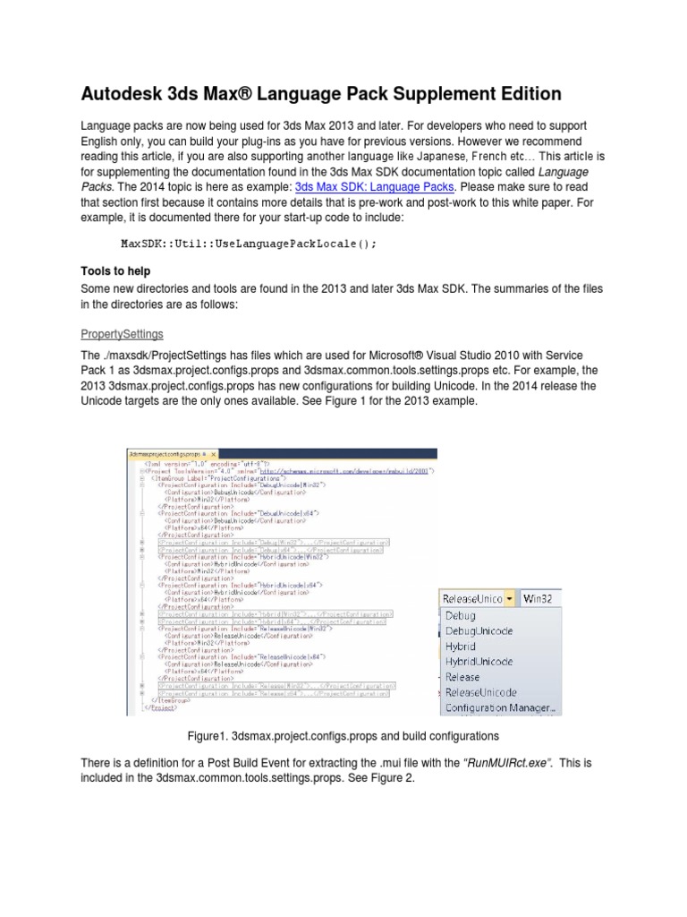 3ds Max Language Packs Supplement Edition | PDF | Autodesk 3ds Max ...