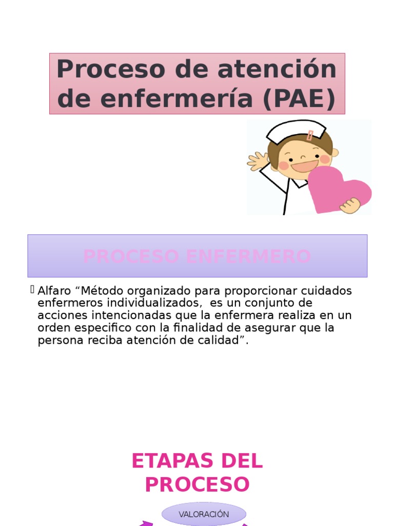 Proceso De Atención De Enfermería Pae